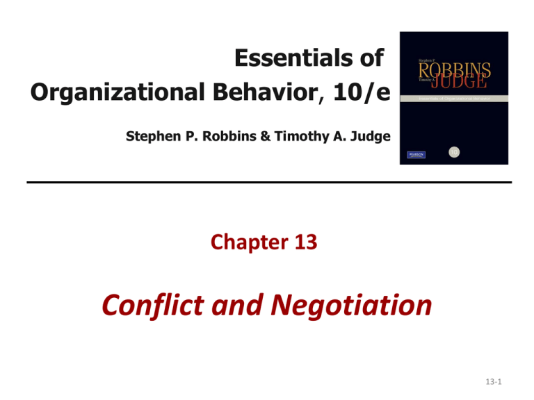 Conflict & Negotiation: Organizational Behavior Presentation