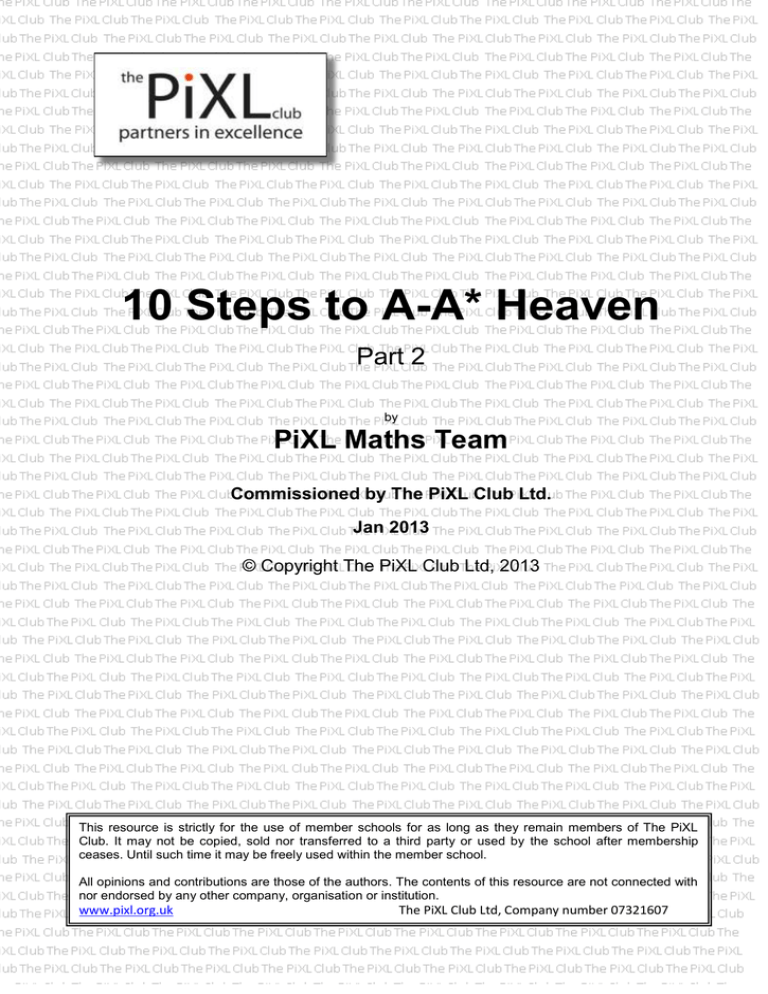 GCSE Maths A/A* Booster: Practice Questions & Solutions