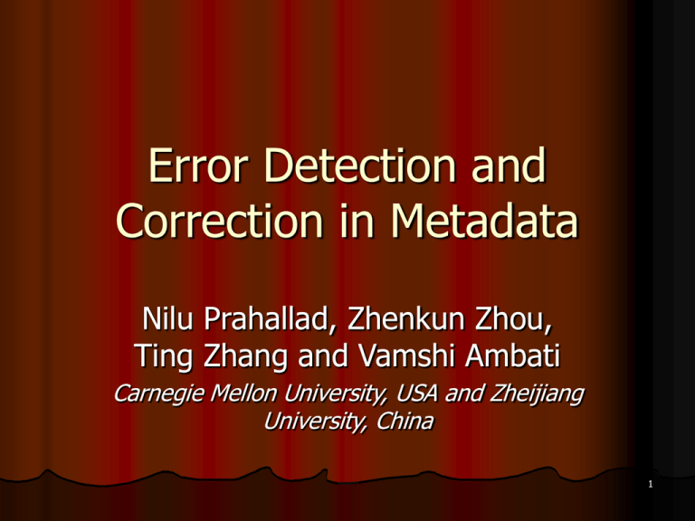 ErrCorrection-ICUDL - Universal Digital Library