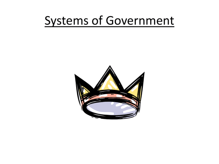Forms of Government