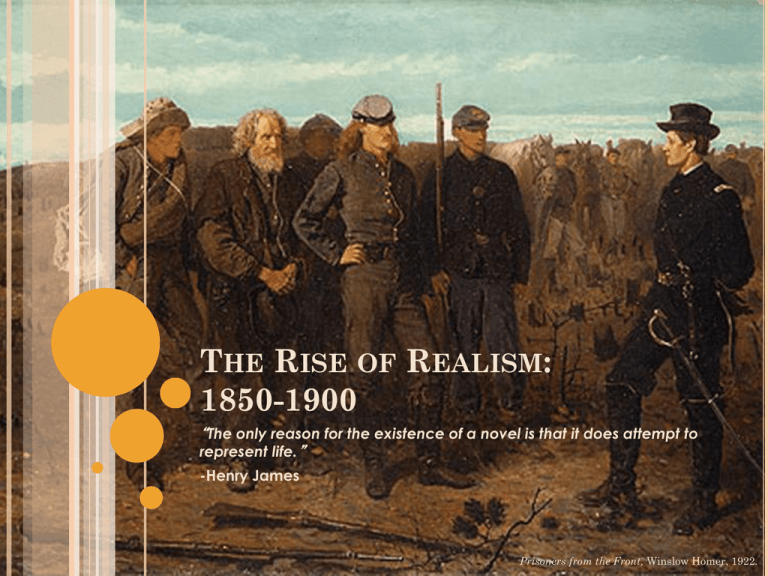 Realism in American Literature: 1850-1900