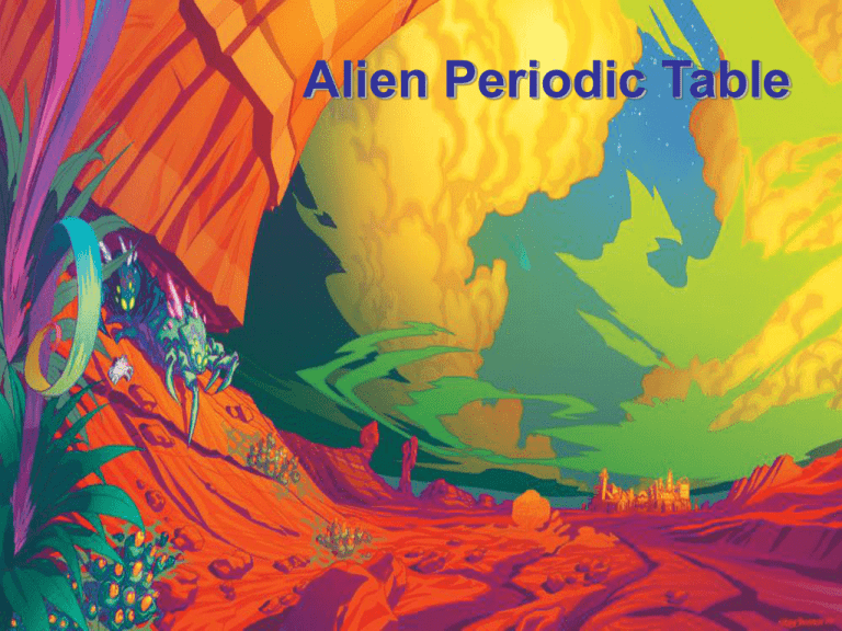 Alien Periodic Table: Elements in the Universe