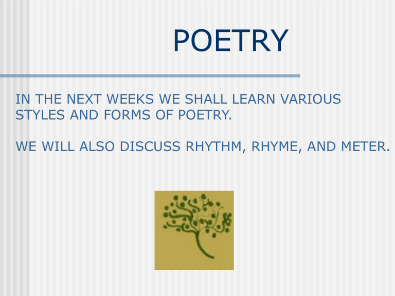 Poetry Forms & Styles: A Lesson in Poetic Techniques