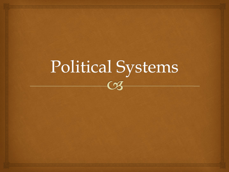 Political Systems