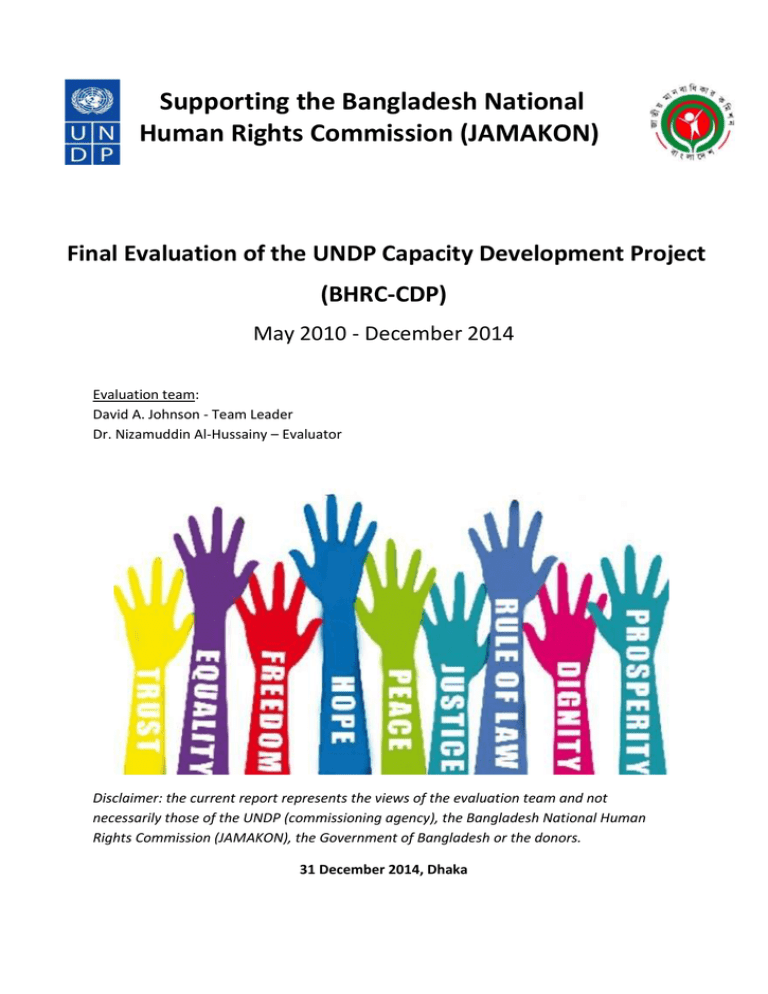 Final Evaluation of Bangladesh National Human Rights