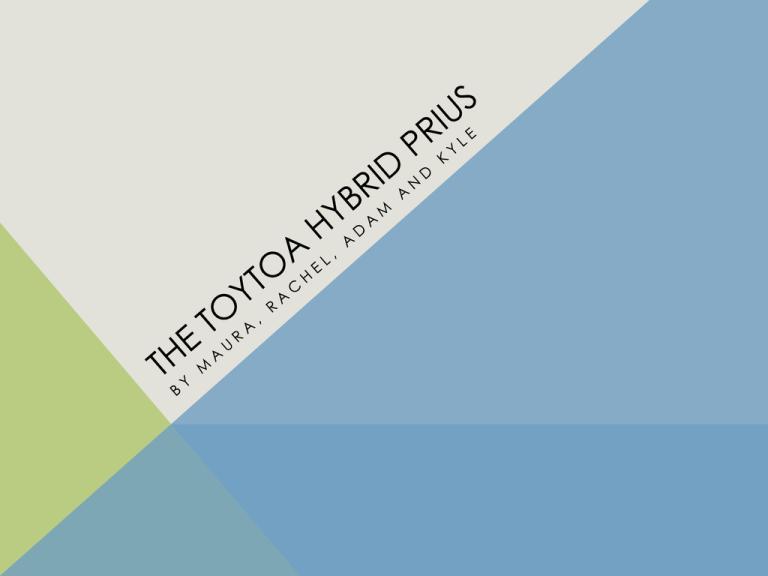 Toyota Prius Marketing Strategy: Target Market & Plan