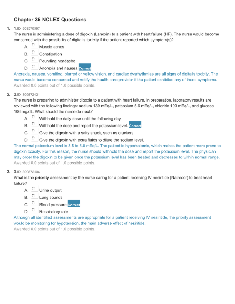 Chapter 35 NCLEX Questions