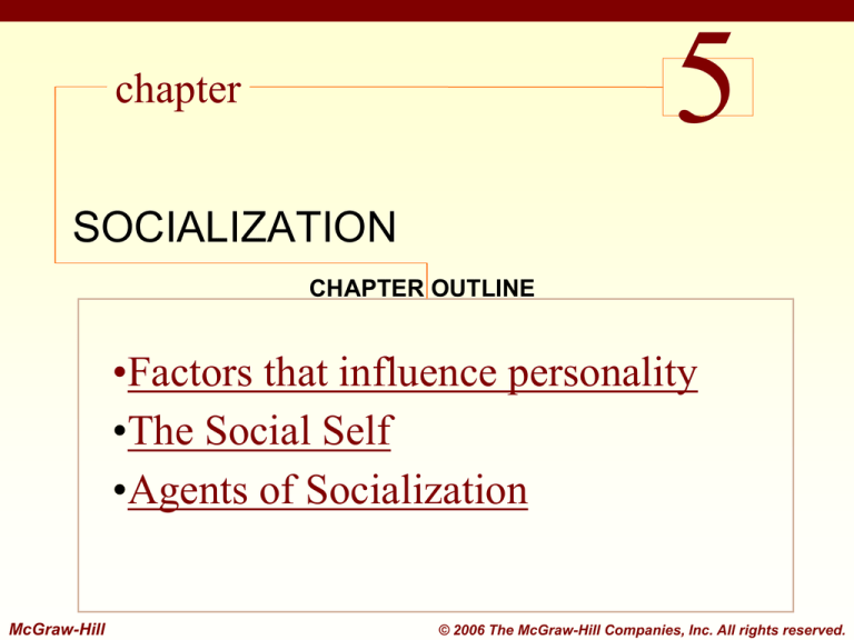 Socialization: Factors, Self, & Agents - Sociology Presentation