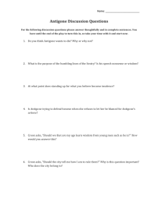 Antigone Worksheet 1