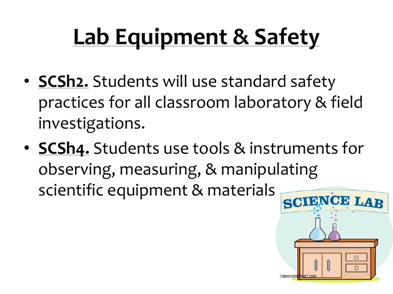 Lab Equipment & Safety SCSh2.