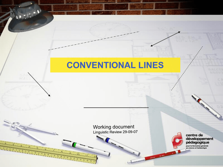 Technical Drawing: Conventional Lines Guide