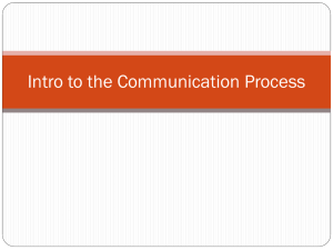 Foundations of Communication