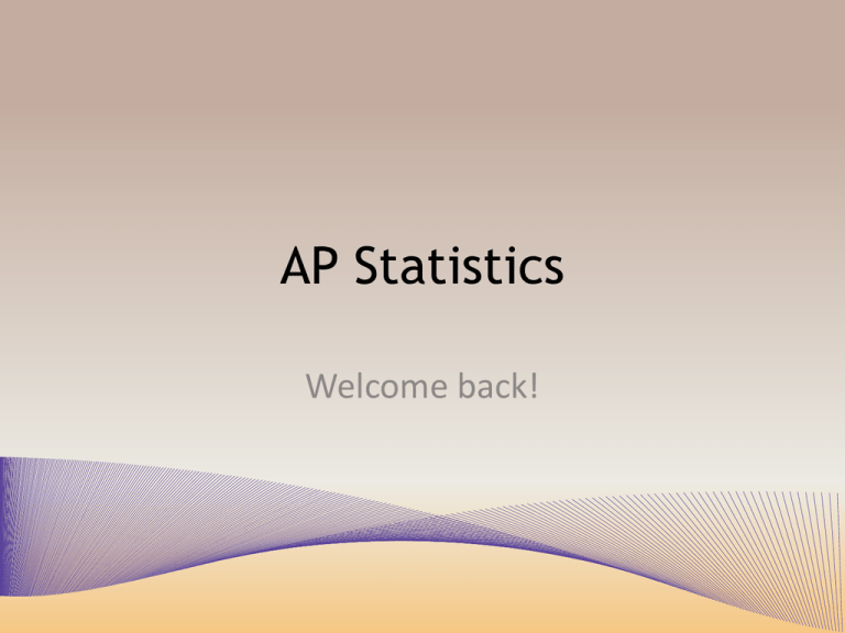 AP Statistics Course Introduction & Syllabus Overview