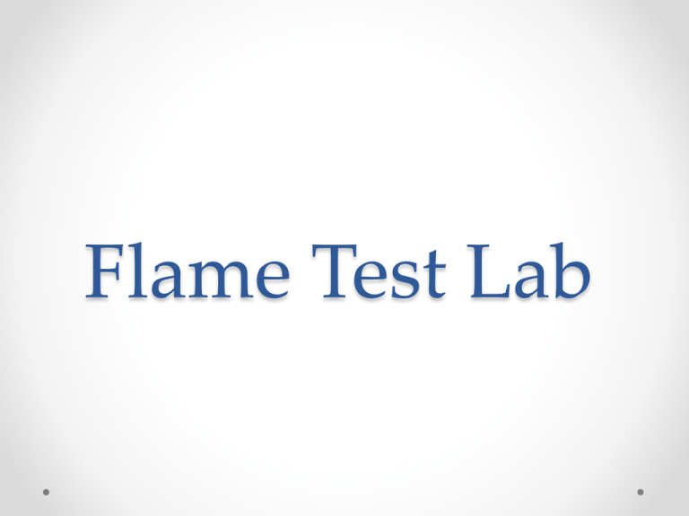 Flame Test Lab: Understanding Atomic Emission Spectra