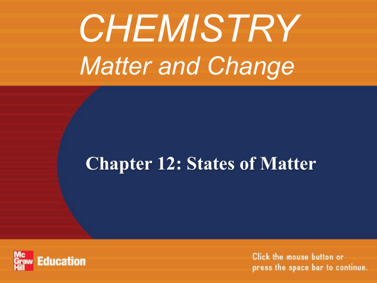States of Matter: Chemistry Presentation