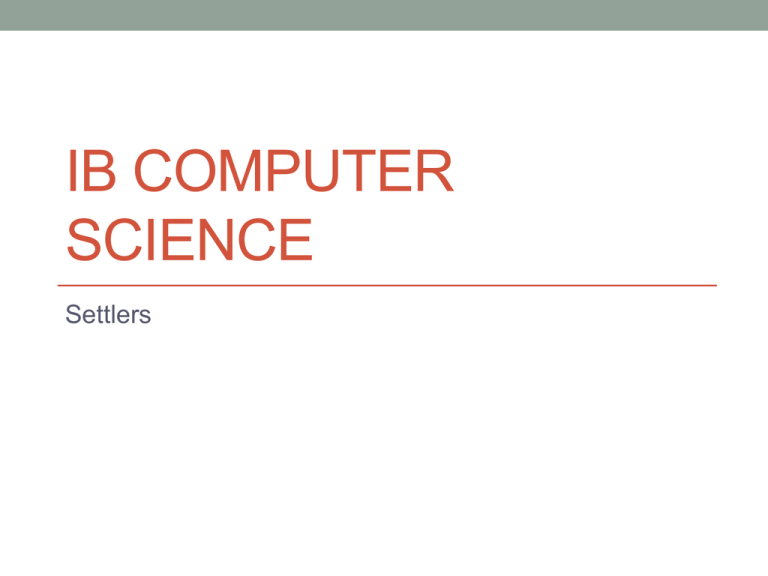 IB Computer Science Discussion Questions
