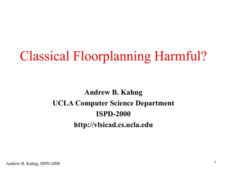 ppt - UCSD VLSI CAD Laboratory