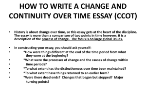 AP World History CCOT Essay Guide: Continuity & Change