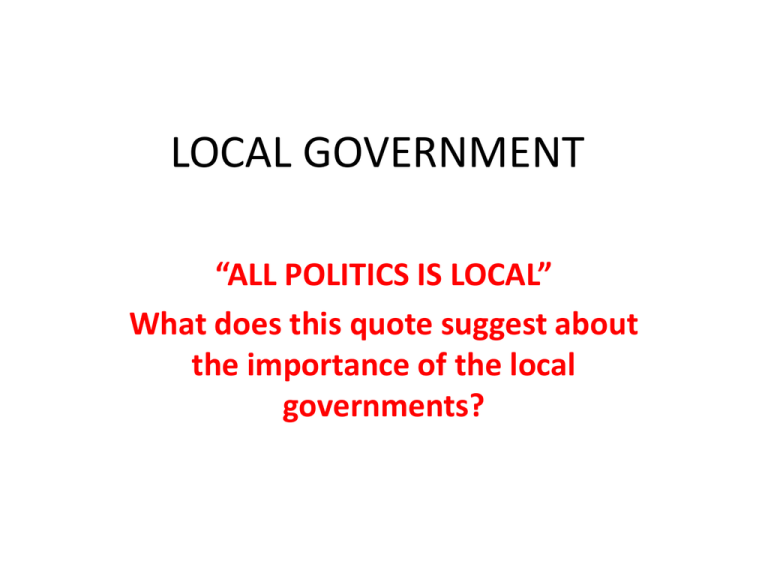 local government
