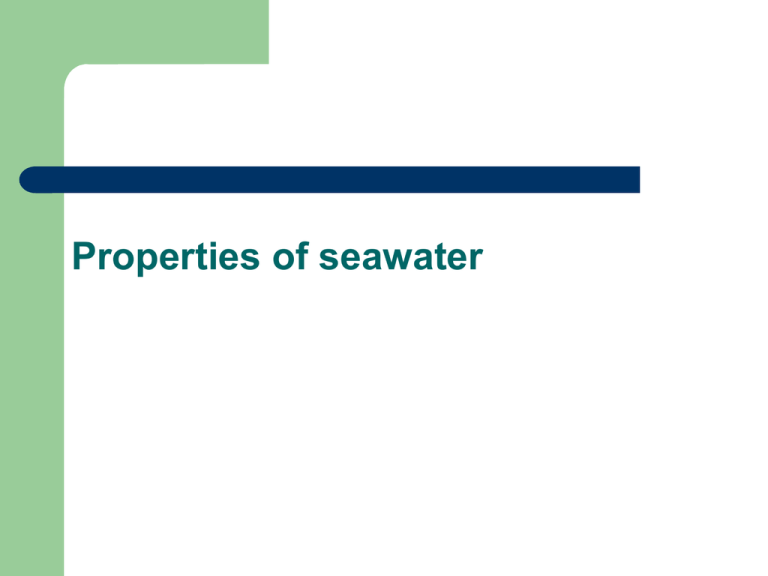 Salinity Salinity