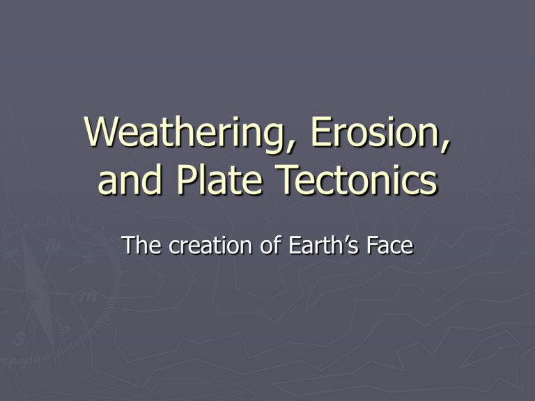 Weathering, Erosion & Plate Tectonics Presentation