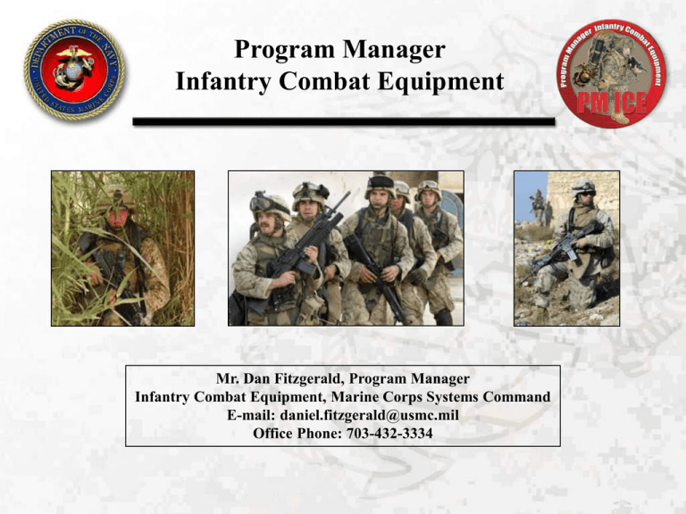USMC Infantry Combat Equipment Program Overview