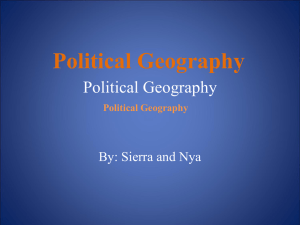 Political Geography Worksheet: States, Nations, Boundaries