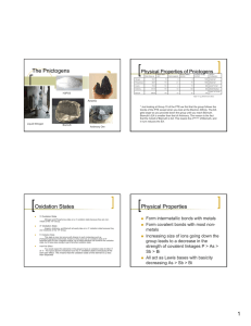 Group 15—The Nitrogen Group