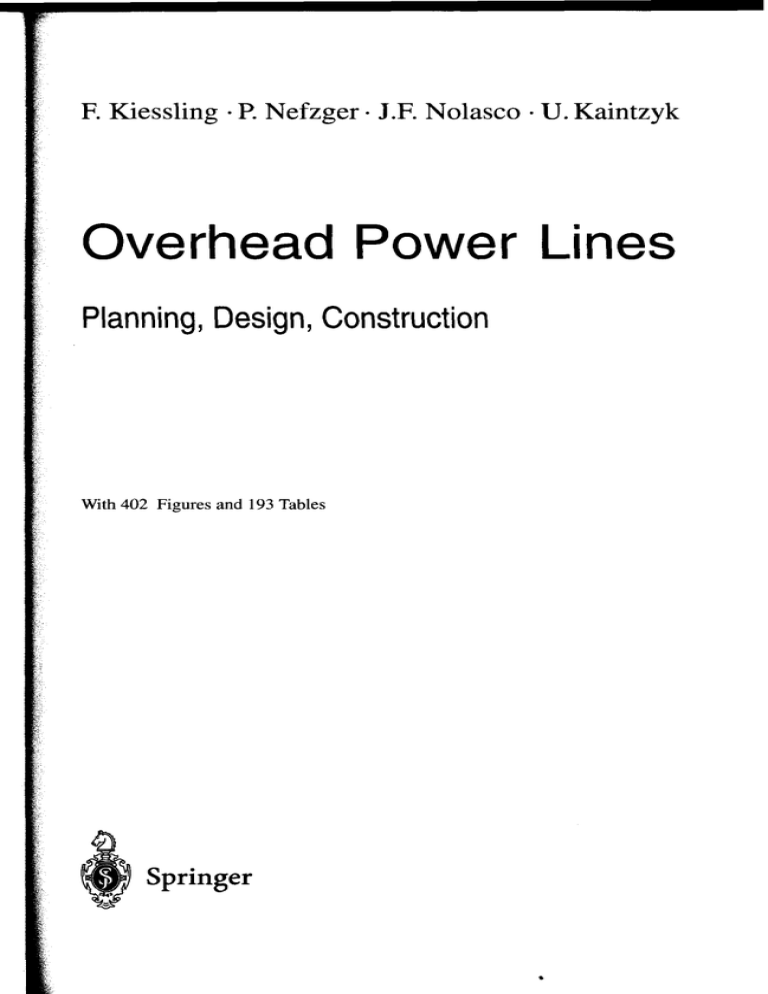 Overhead Power Lines: Planning, Design, Construction