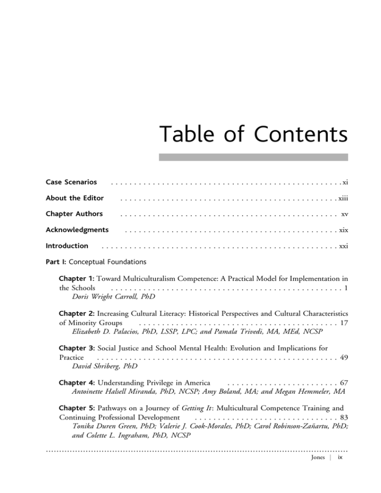 Table of Contents