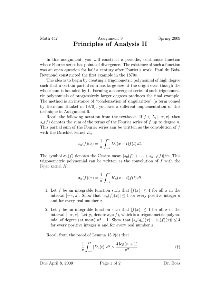 Principles of Analysis II