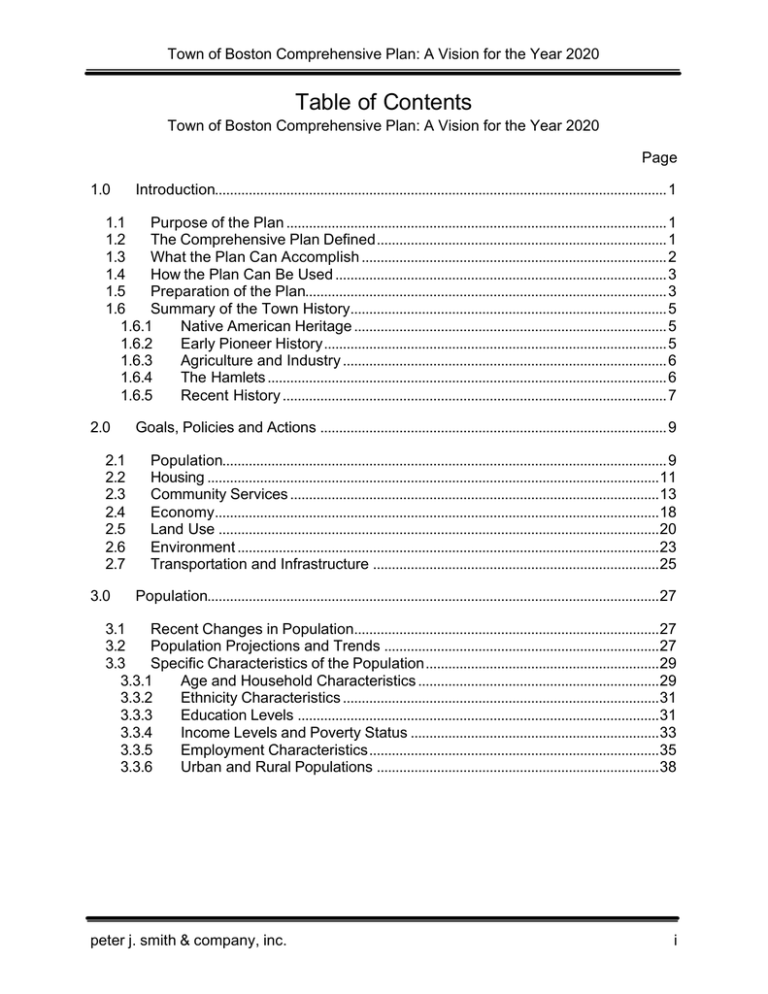 Table of Contents