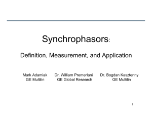 Synchronized phasor measurements. Measurement techniques