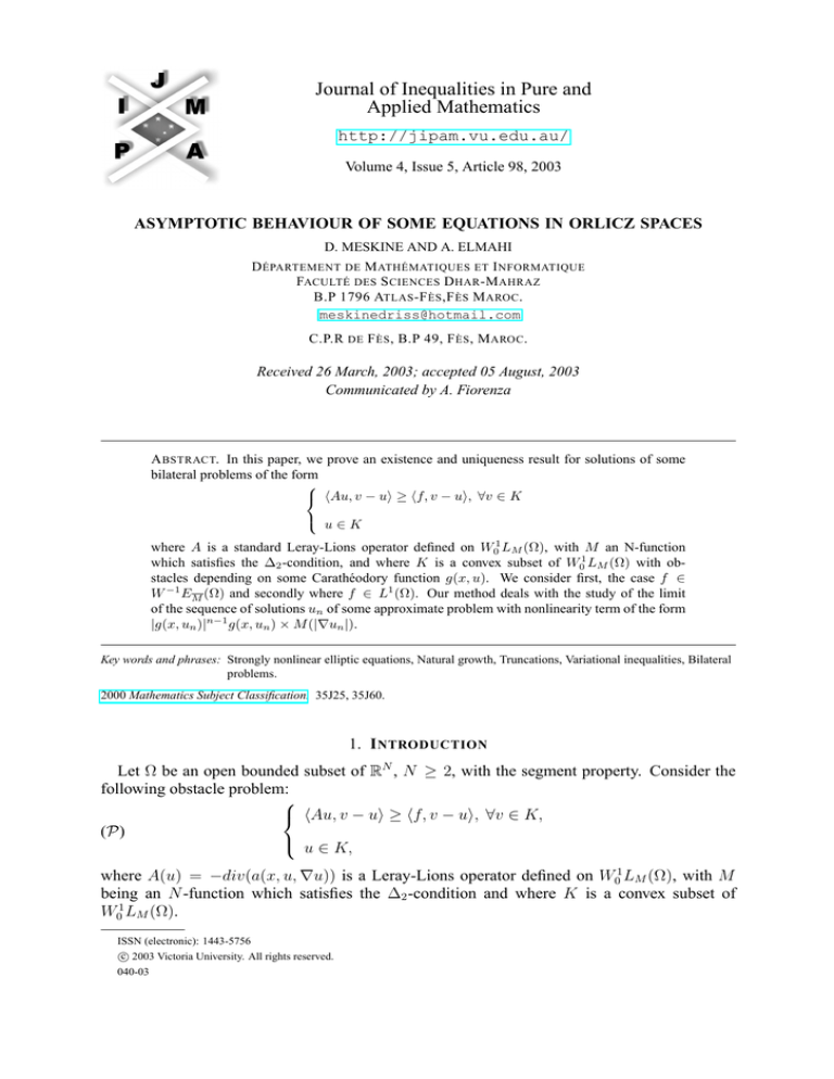 Journal Of Inequalities In Pure And Applied Mathematics journal-of-inequalities-in-pure-and-applied-mathematics