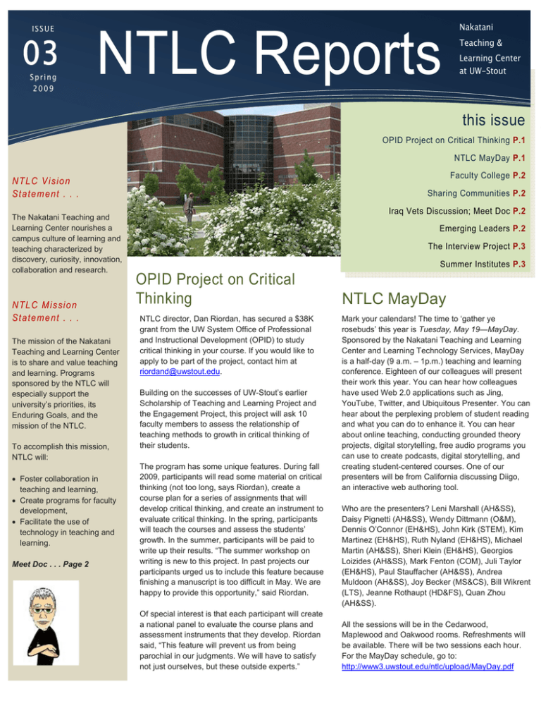 NTLC Reports 03 this issue