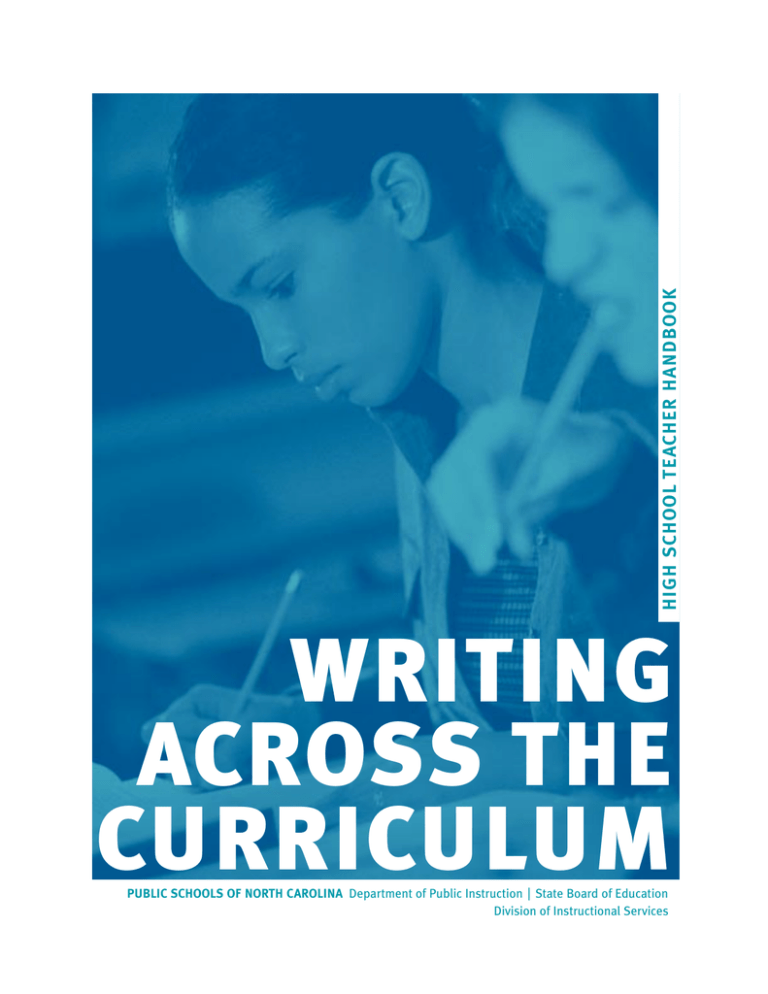WRITING ACROSS THE CURRICULUM HANDBOOK