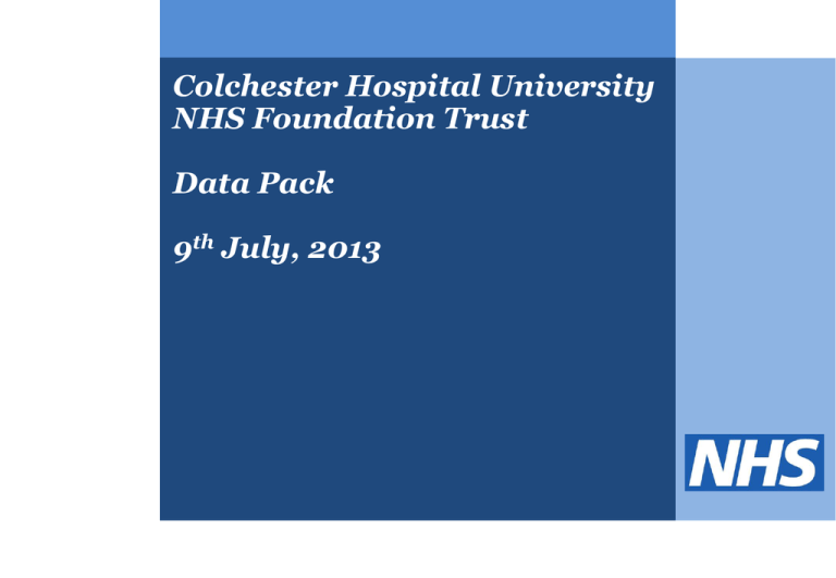 Colchester Hospital University NHS Foundation Trust Data Pack