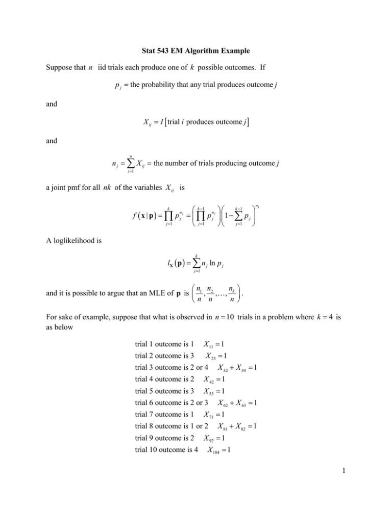 EM Algorithm Example: Parameter Estimation with Incomplete Data
