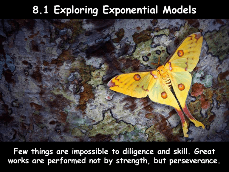 Exponential Models: Growth & Decay Lesson