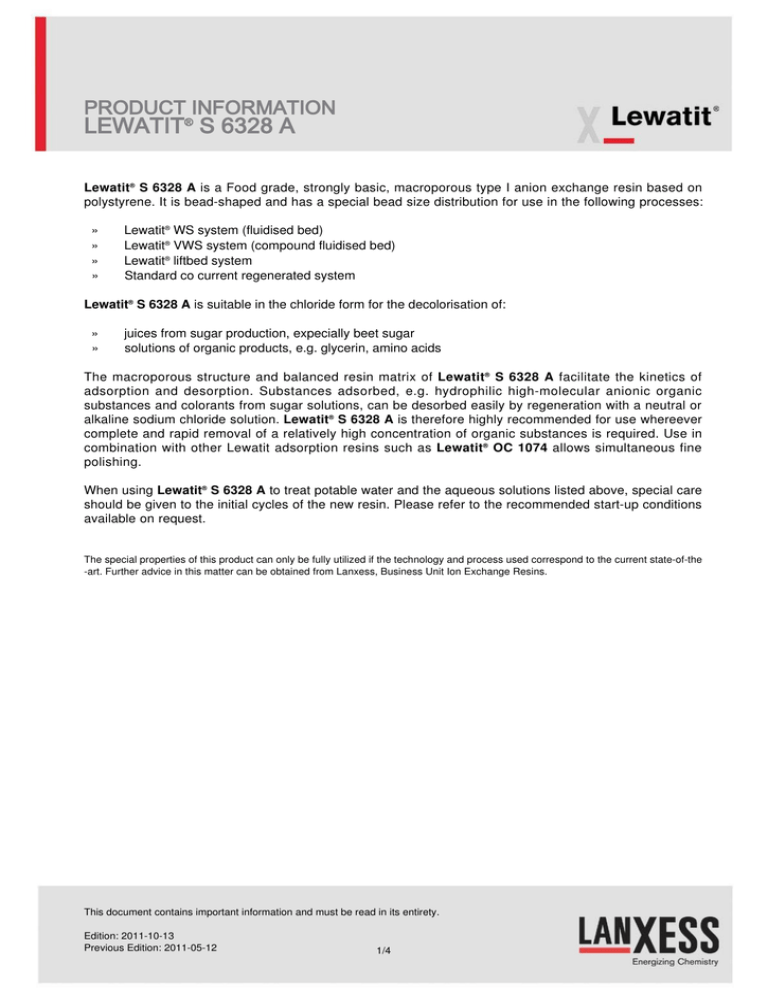 Lewatit S 6328 A