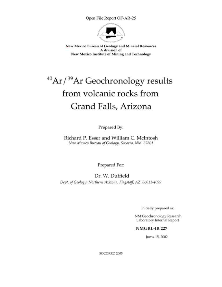 Open File Report OF-AR-25