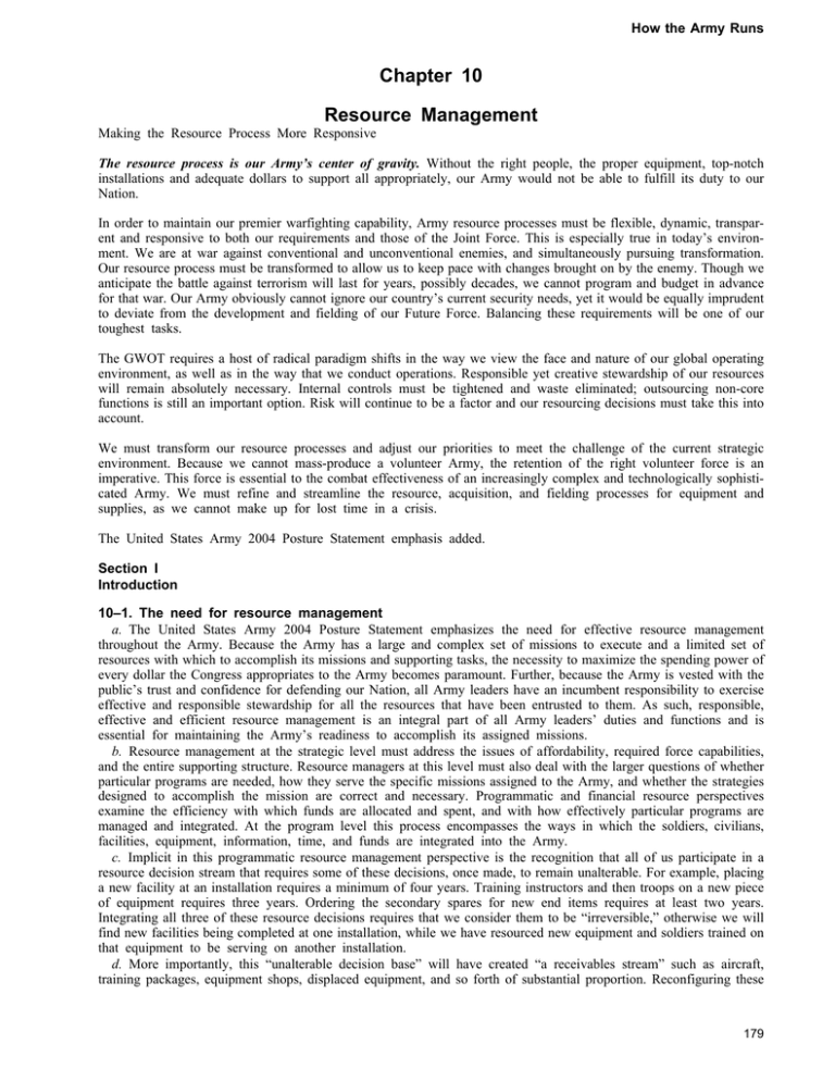 Chapter 10 Resource Management