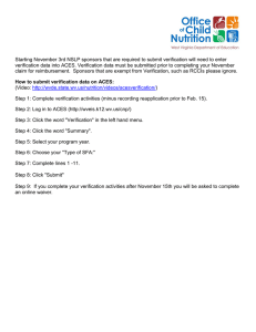 Method validation and verification