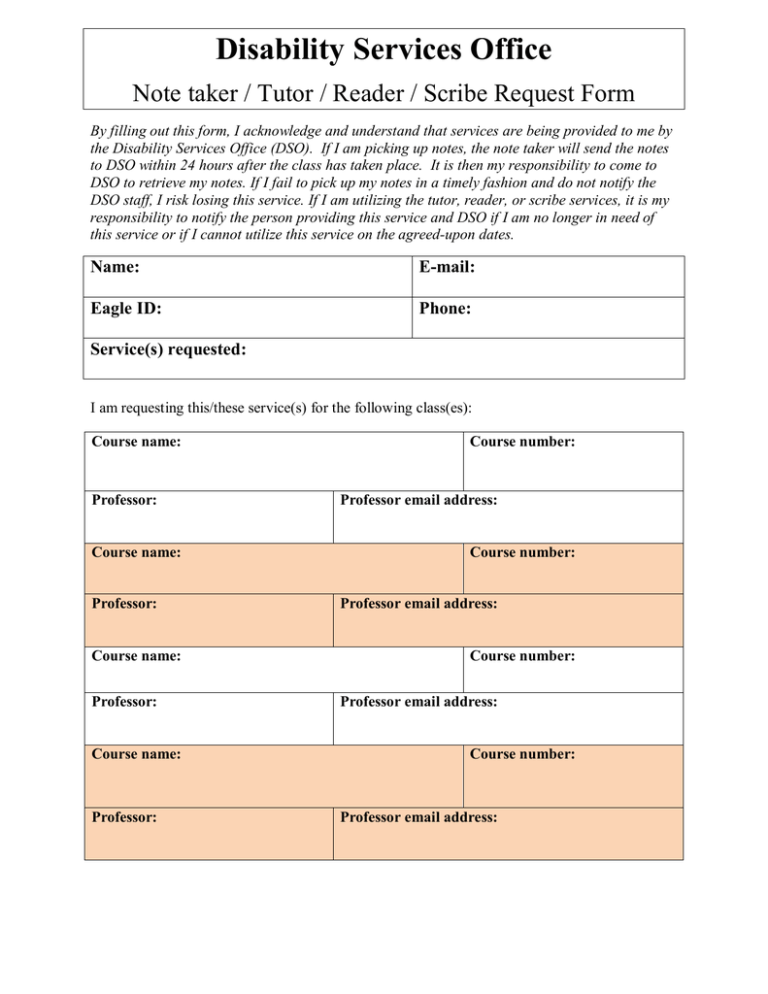 Disability Services Office