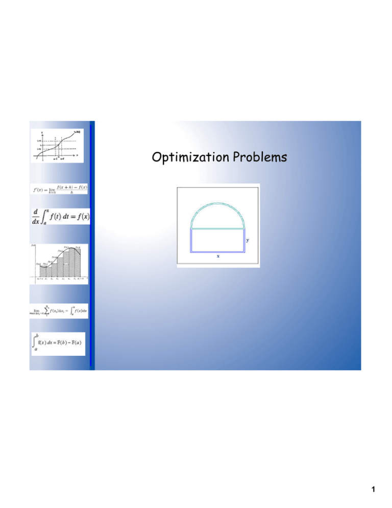 Optimization Problems 1