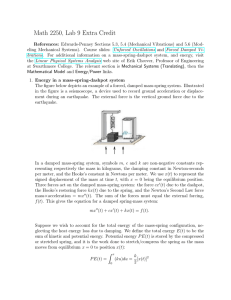 Free & Damped Vibrations Summary: Equations & Formulas