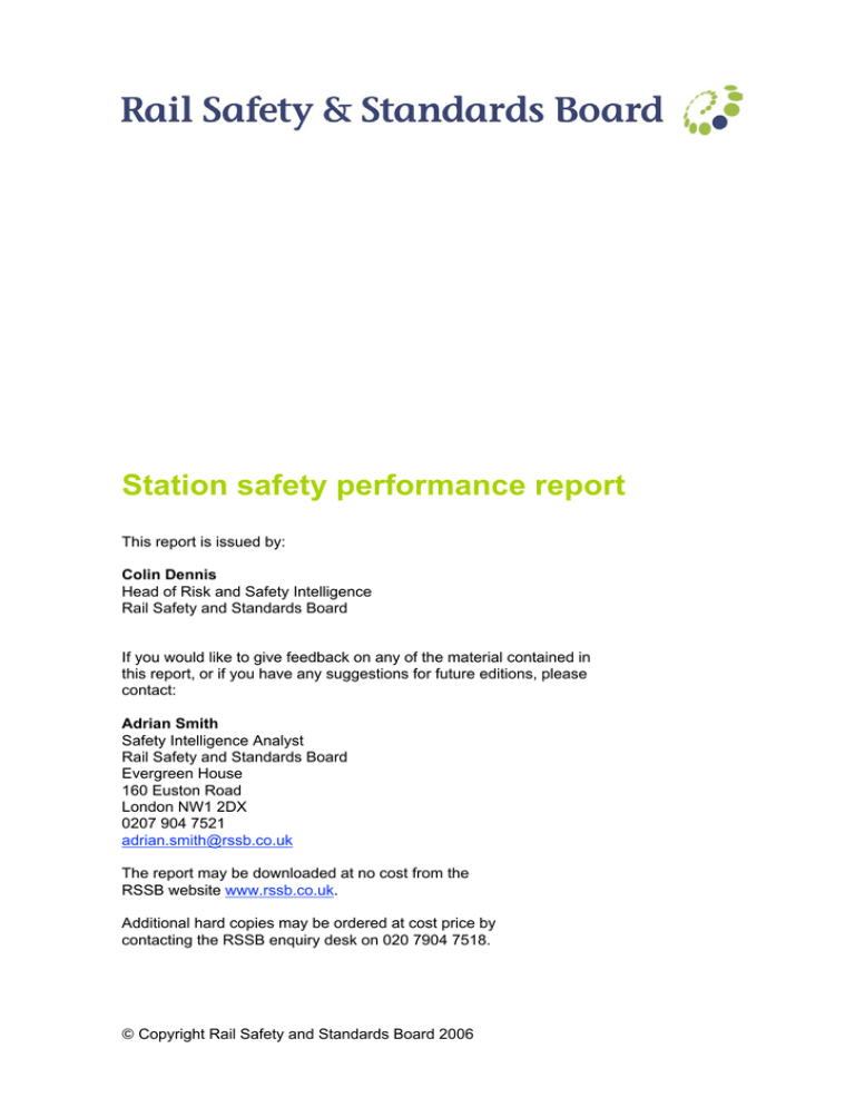 Station safety performance report