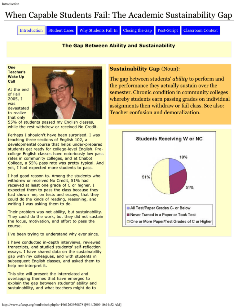 Academic Sustainability Gap: Why Capable Students Fail