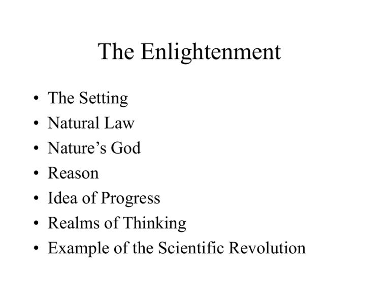 The Enlightenment