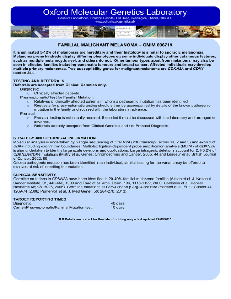 Oxford Molecular Genetics Laboratory